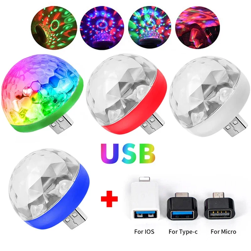 Mini-USB-LED-Light-Disco-DJ-Ball-Lights-Projector-Light-Car-Effect ...