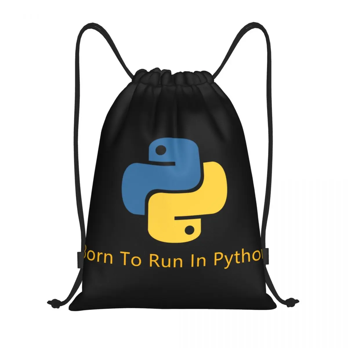 Custom-Born-To-Run-In-Python-Drawstring-Bag-Men-Women-Lightweight ...