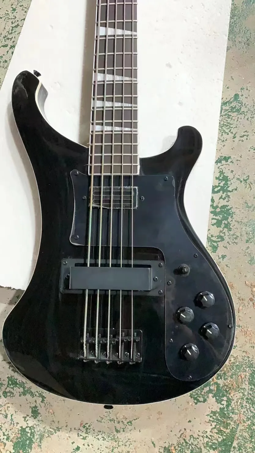 Oem 5 String Electric Guitar Bass,Black Hardware & Pickguard Etc, Free ...