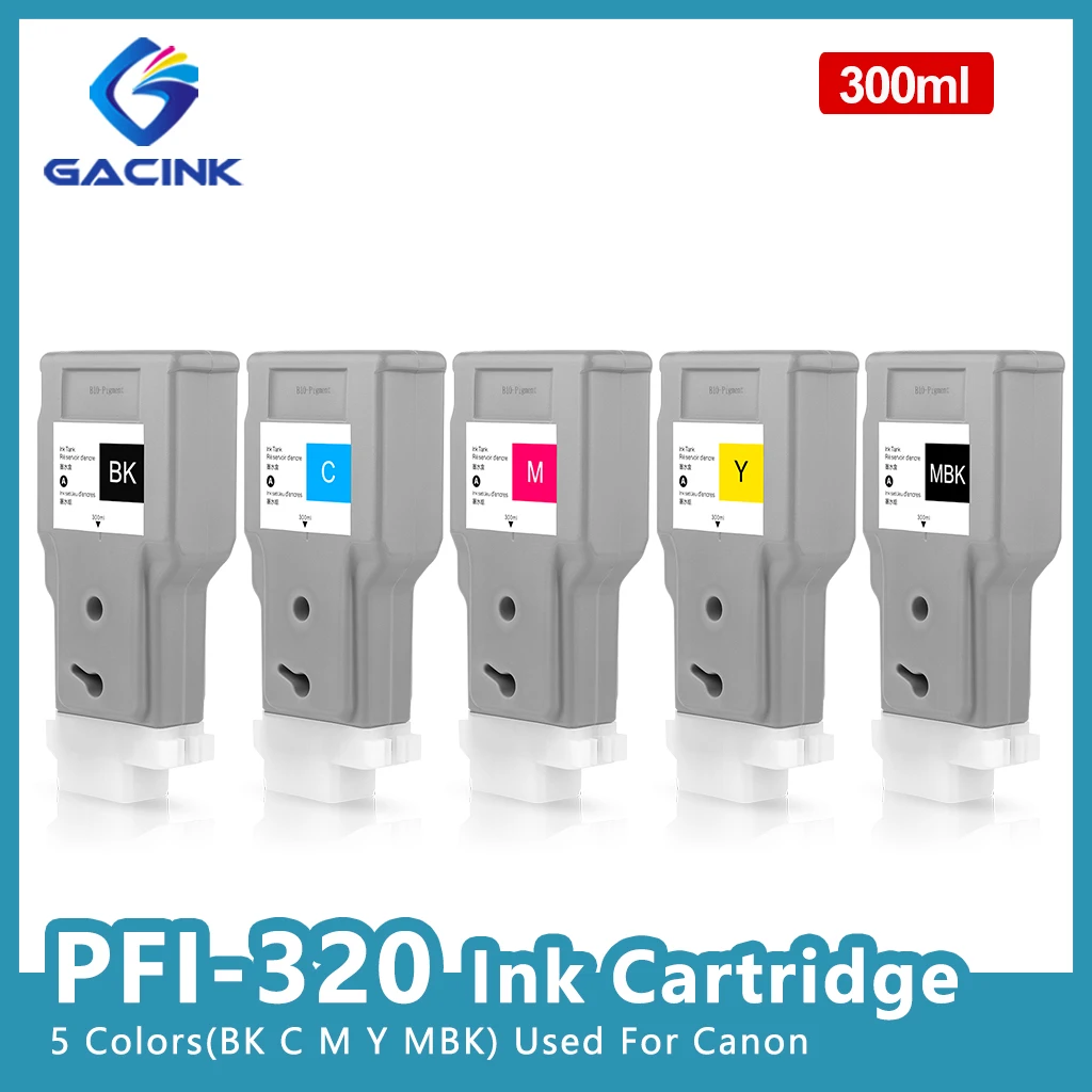 Para canon PFI-320 pfi 320 compatível cartucho de tinta para canon TM-200 tm200 TM-205 TM-300 TM ...