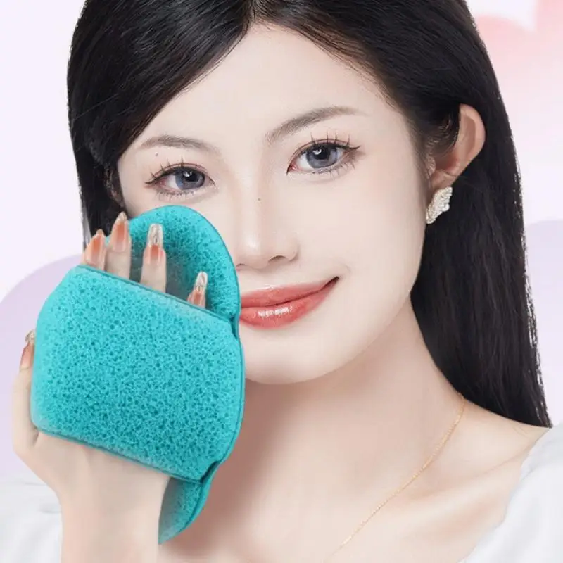 1Pcs Reusable Soft Facial Wash Puffs Face Cleaning Sponge Pad Cleaning ...