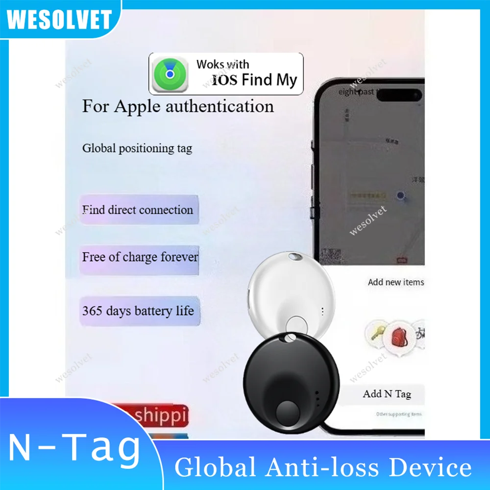 Smart Tag Tracker For APPle Find My Locator Finder Item Works Device ...