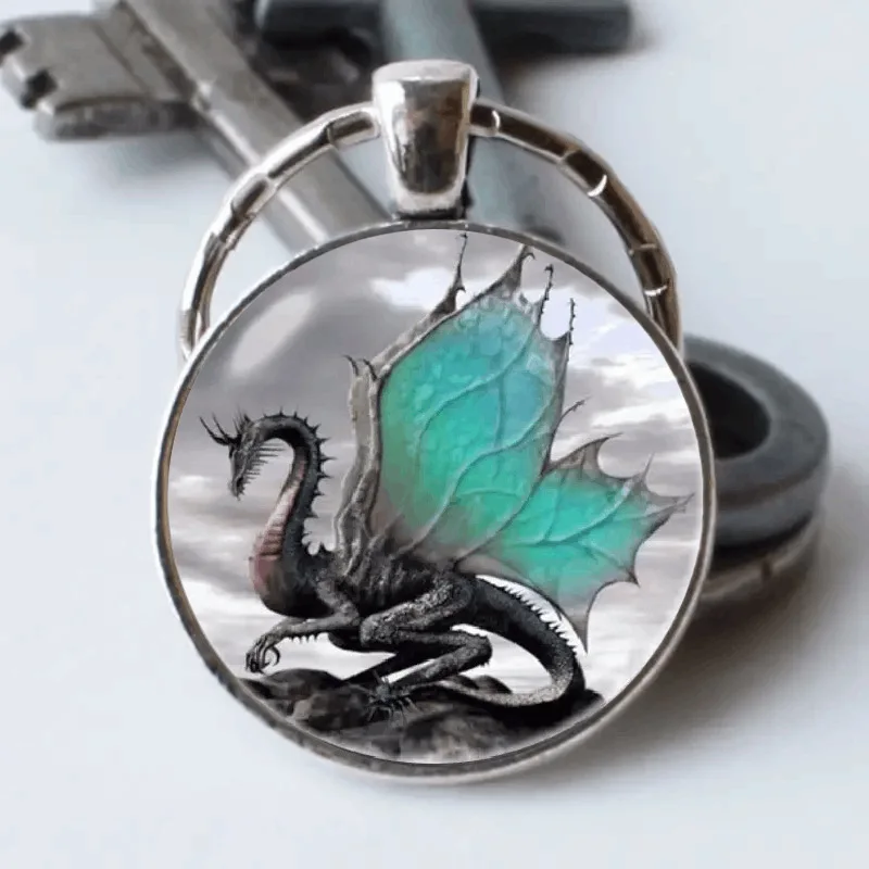 New-Accessories-Flying-Dragon-Fashion-Creative-Crystal-Keychain-Key ...
