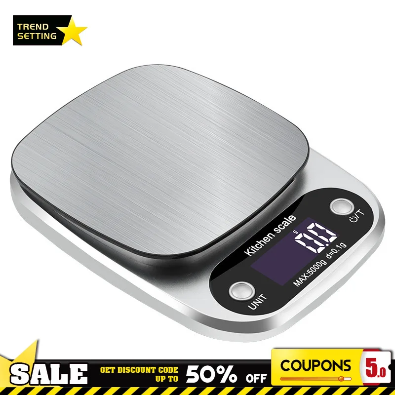 Digital 0.01g/1g Stainless Steel Kitchen Scales Cake Electronic Scale ...