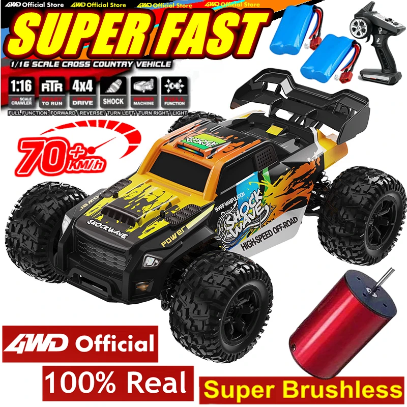 4WD-Super-Brushless-RC-Car-50-or-70KM-H-Fast-High-Speed-Waterproof ...