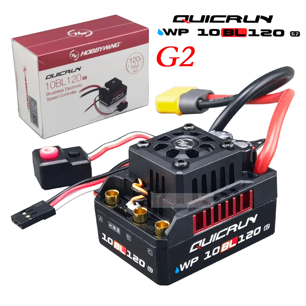 Hobbywing QUICRUN 10BL120 G2 2-4S 120A Sensorless Brushless ESC Speed ...
