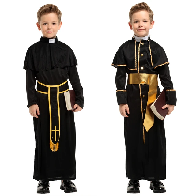 Catholic Priest Costume Little Boy