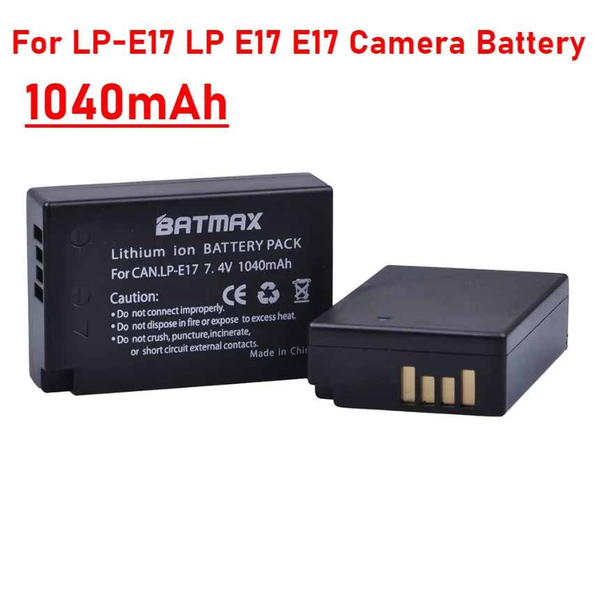 1040mAh-LP-E17-LP-E17-E17-Camera-Battery-with-LCD-Dual-USB-Charger-for ...