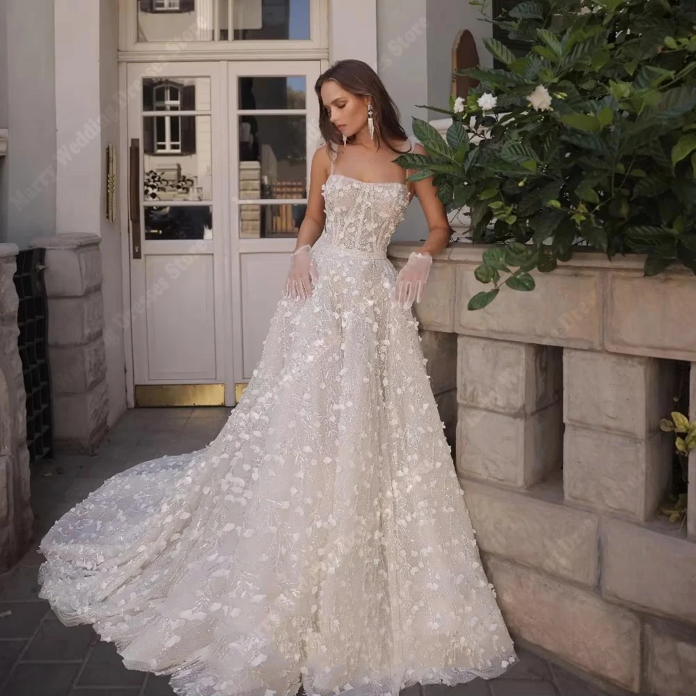 2026 Sweetheart Collar Women Wedding Dresses Elegant Lace Applique ...