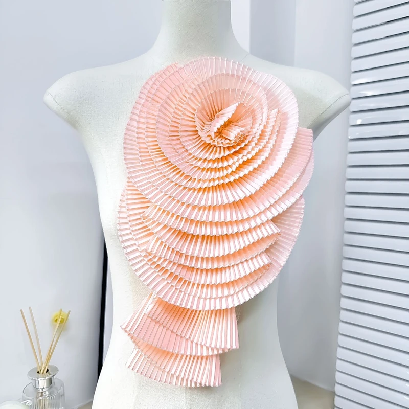 Shoulder-Collar-Exaggerated3D-Big-Flower-Pleated-Flower-Cloth-Pressed ...