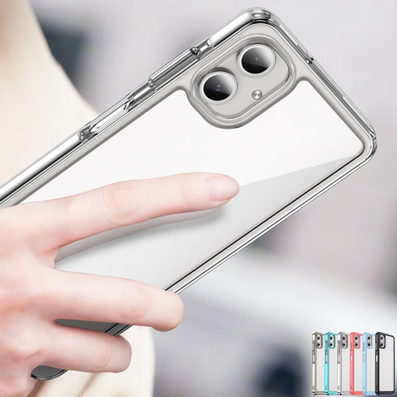 For-Samsung-Galaxy-A06-Case-Luxury-Transparent-Silicone-Capa-Samsung-A06-Case-Bumper-TPU-Phone ...