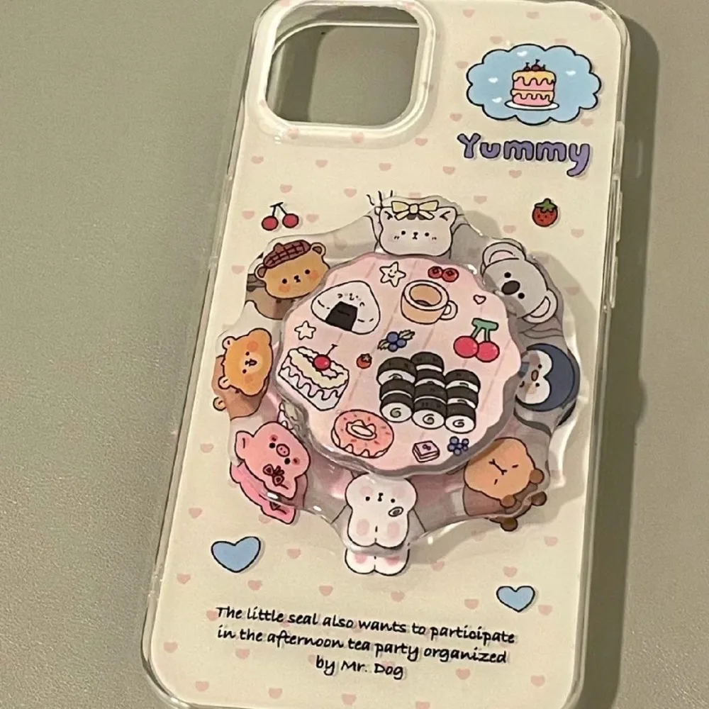 Korea-Cute-Rotatable-Clock-Dog-Lazy-Bracket-Phone-Grip-Tok-Griptok ...