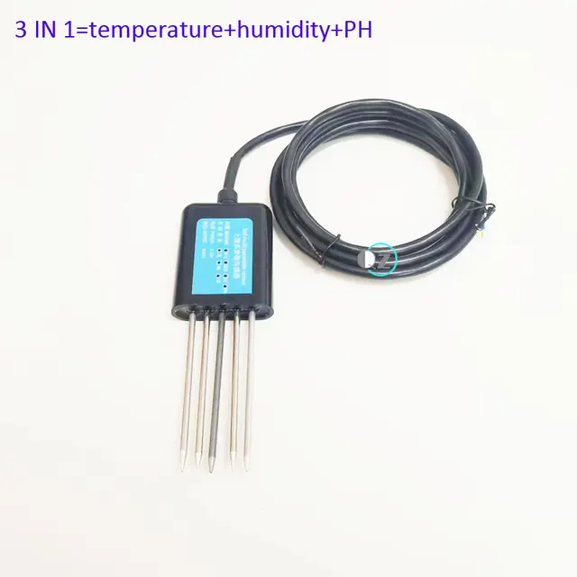 NPK temperature humidity EC PH 7 in 1 soil sensor RS485 modbus soil ...