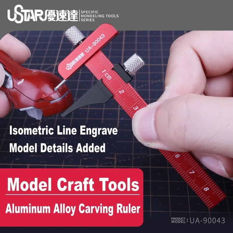 Ustar-Tools-Model-Tools-UA-90043-Aluminum-Alloy-Carving-Ruler-T-Shape ...
