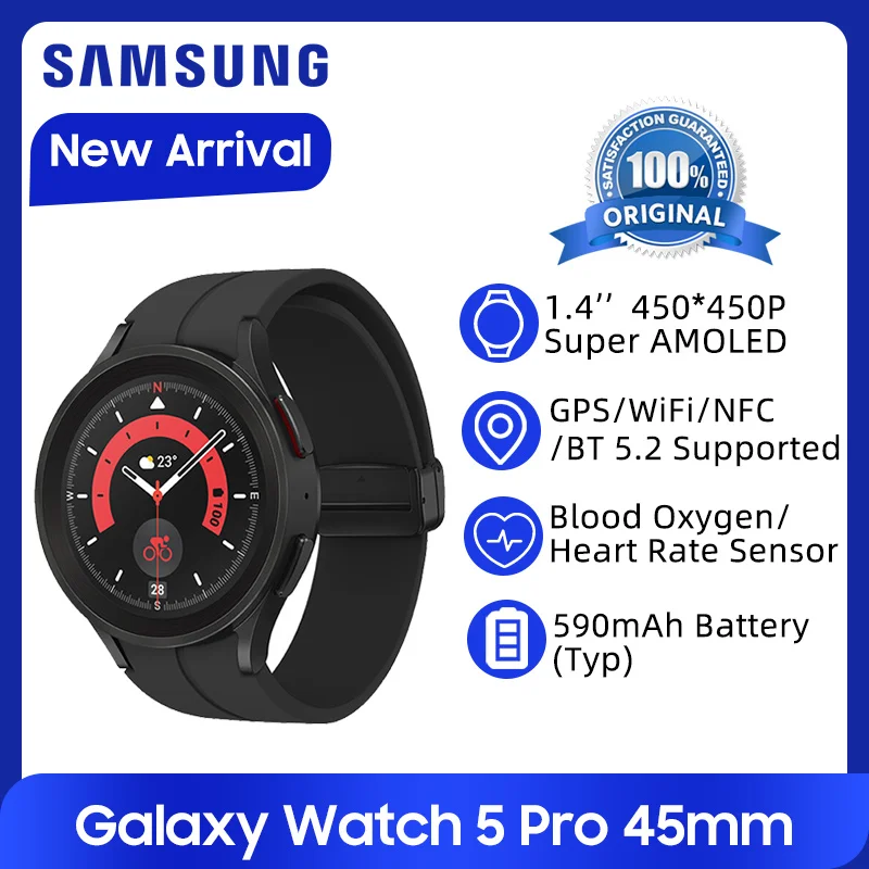 Samsung-Galaxy-Watch-5-Pro-45mm-Smart-Watch-1-4-Super-AMOLED-Screen ...