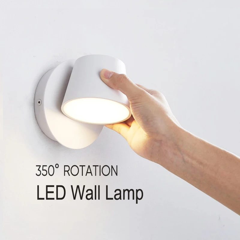 Multicolour Wall Lamp Rotating | 360 Degree Rotating Wall Lamp - 350 ...