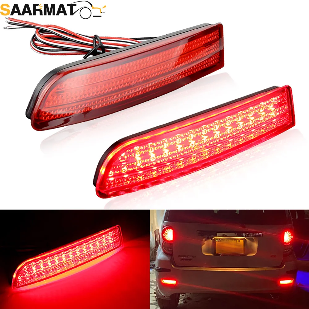 LED Bumper Reflector Lights for Toyota Avensis Alphard Estima RAV4 Gaia PREVIA IPSUM Tail/Brake ...