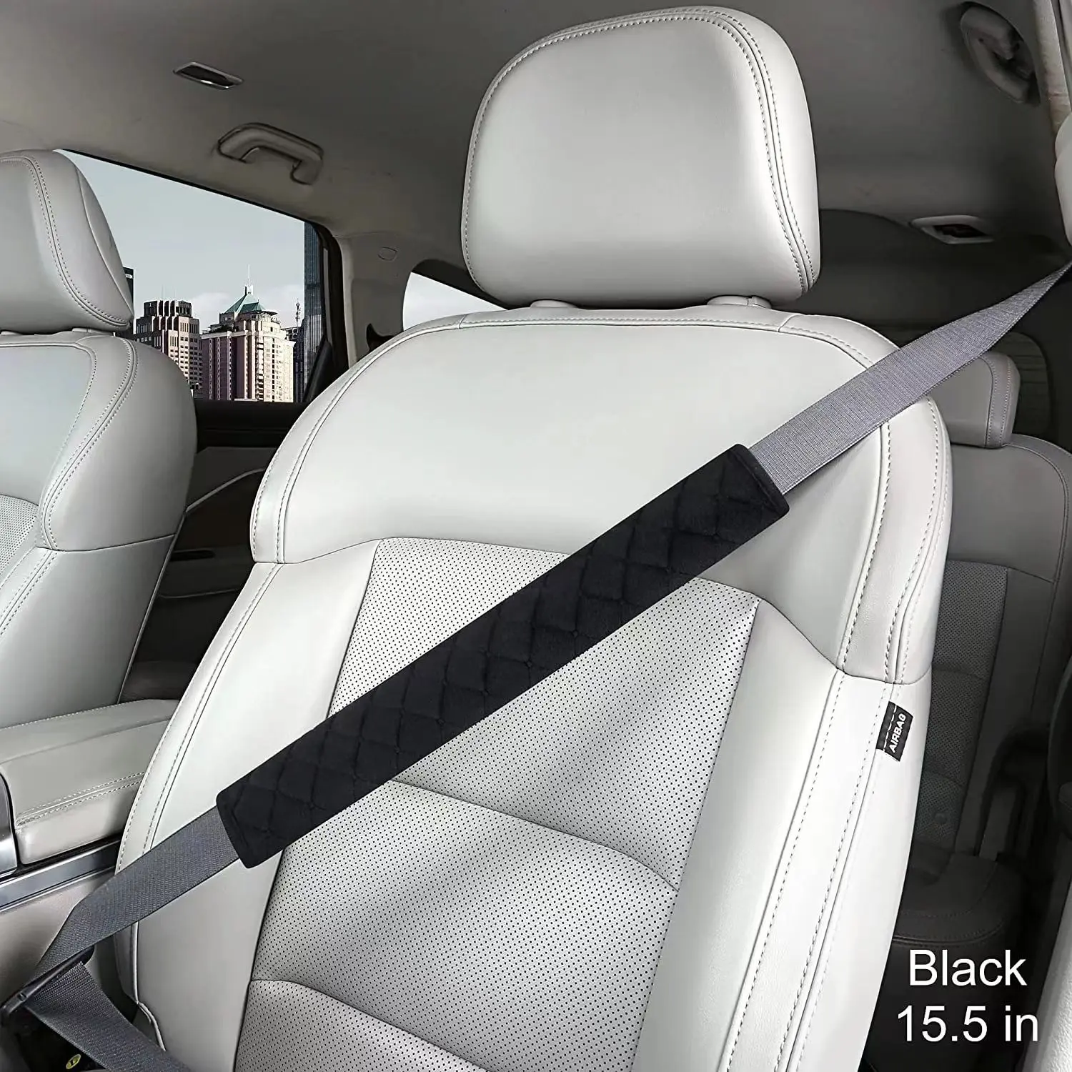 2pcs Car Accessories 25/35cm Seat Belt Cover Velvet Comfort Safety Belt ...