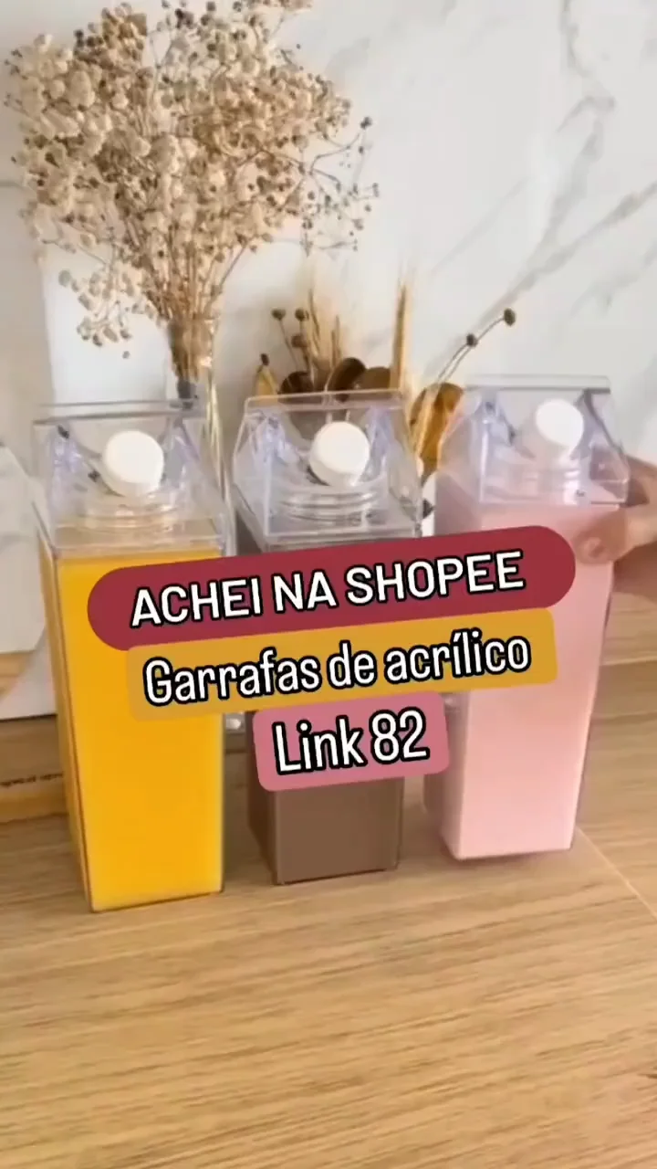 K/Acrylic Food Grade Milk Bottle/Milk Carton Water Bottle Plastic Clear ...