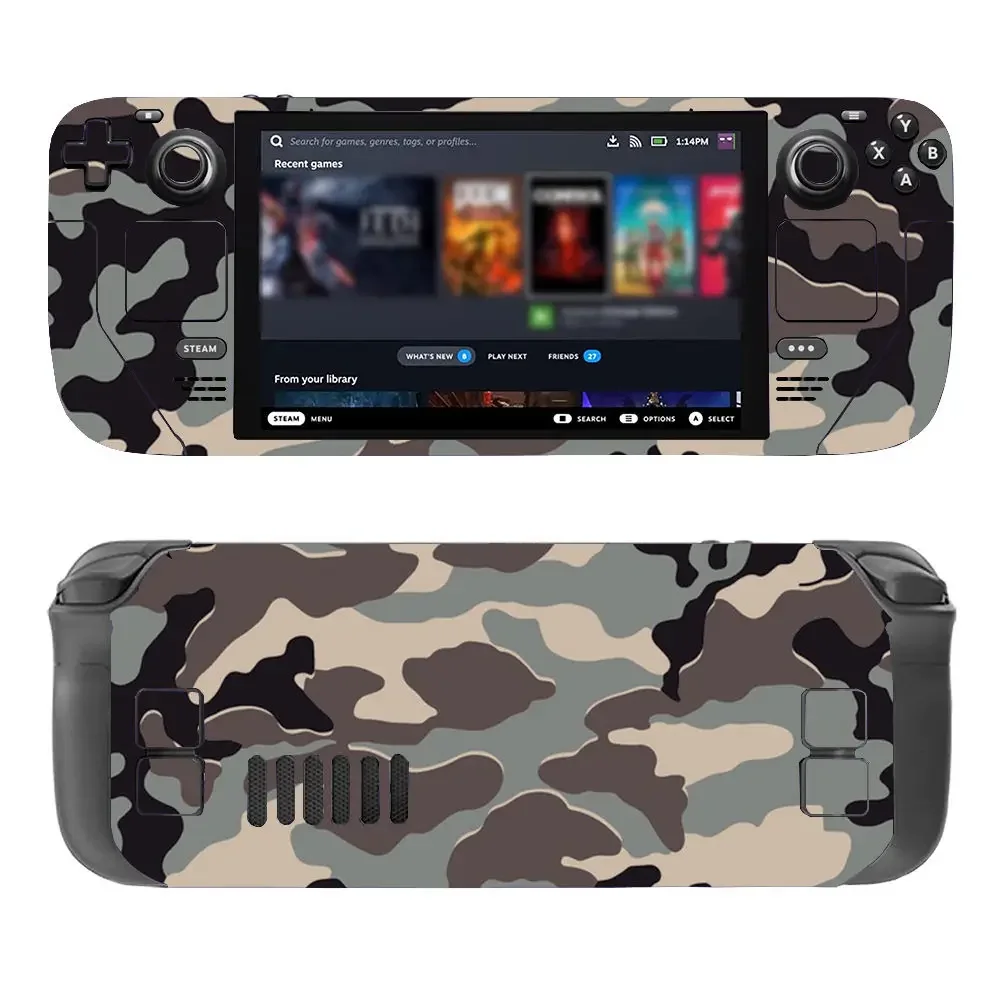 For-Steam-deck-Amouflage-Pattern-PVC-Skin-Vinyl-Sticker-Decal-Cover ...