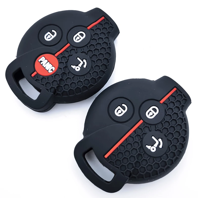 3/4 Buttons Silicone Car Key Case Cover for Benz Smart 450 City Coupe ...