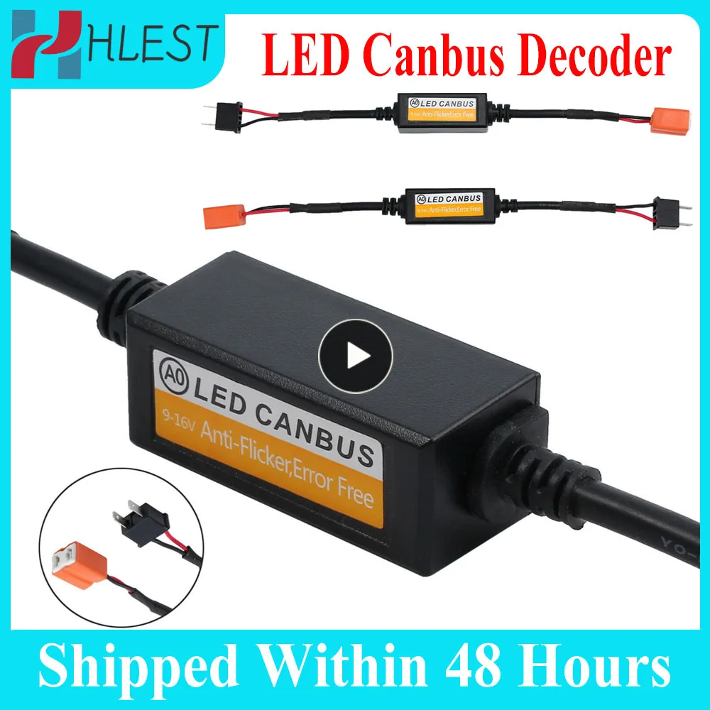 LED-Canbus-Decoder-Car-Headlights-Error-Free-Resistor-Bulbs-H1-H3-H4-H7 ...