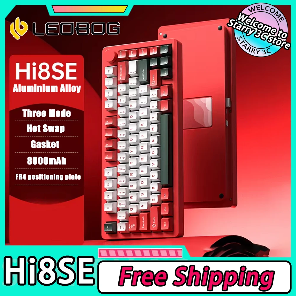 Leobog-Hi8SE-Aluminium-Keyboard-Three-Mode-Wireless-Gaming-Keyboards ...