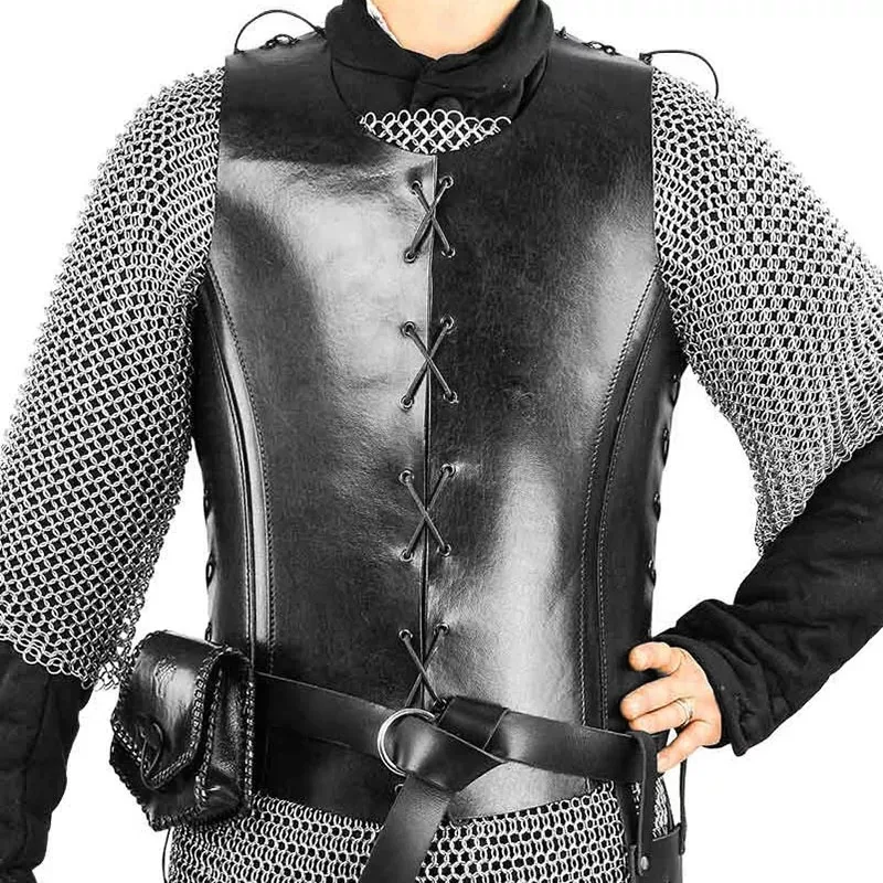 Medieval-Viking-Pirate-Knight-Cosplay-Costume-Leather-Body-Chest-Armor-Vest-Men-Outfit-Jerkin ...