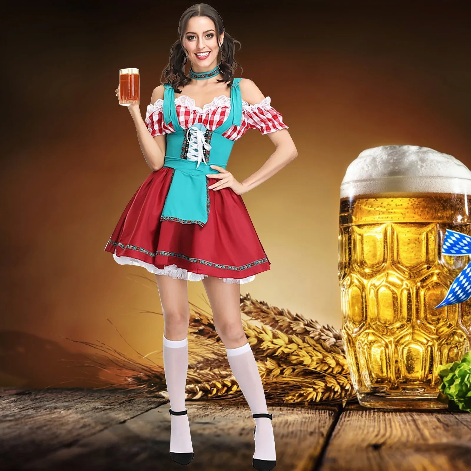 New-Women-Germany-Beer-Maid-Tavern-Wench-Waitress-Outfit-Carnival ...