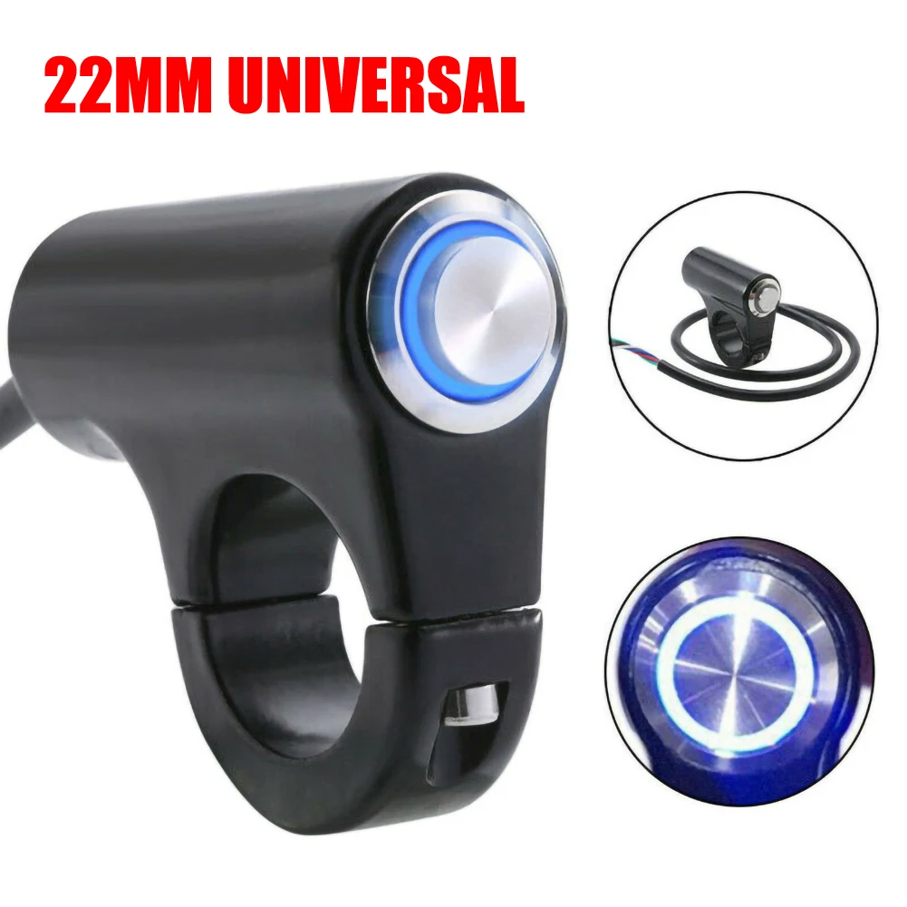 Universal Motorcycle Switches Handlebar Flashing Switch Moto Light ...