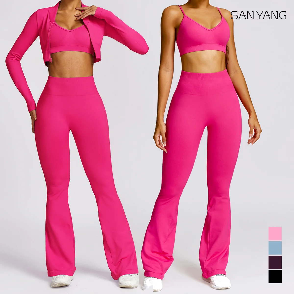 Conjunto-de-Yoga-sin-costuras-para-mujer-ropa-deportiva-para-gimnasio ...