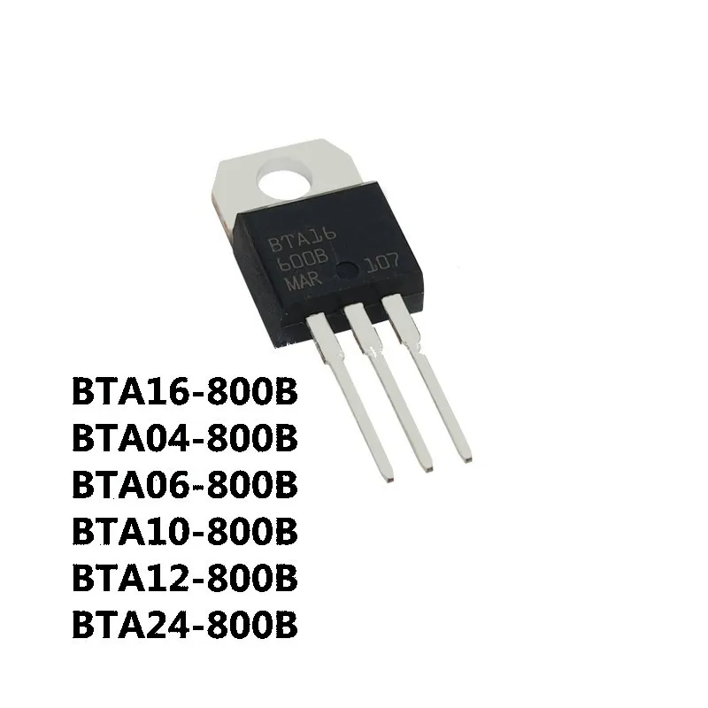 10pcs-BTA16-800B-TO-220-BTA16-800-BTA16-800V-16A-BTA04-800B-BTA06-800B ...