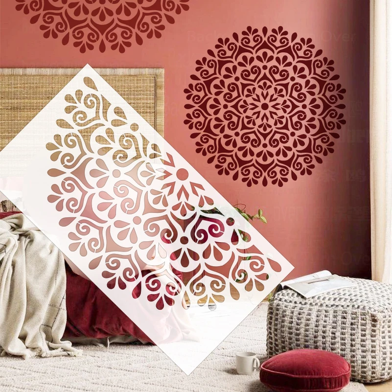 40cm - 80cm Stencil For Painting Wall Template Furniture Makers Plaster ...