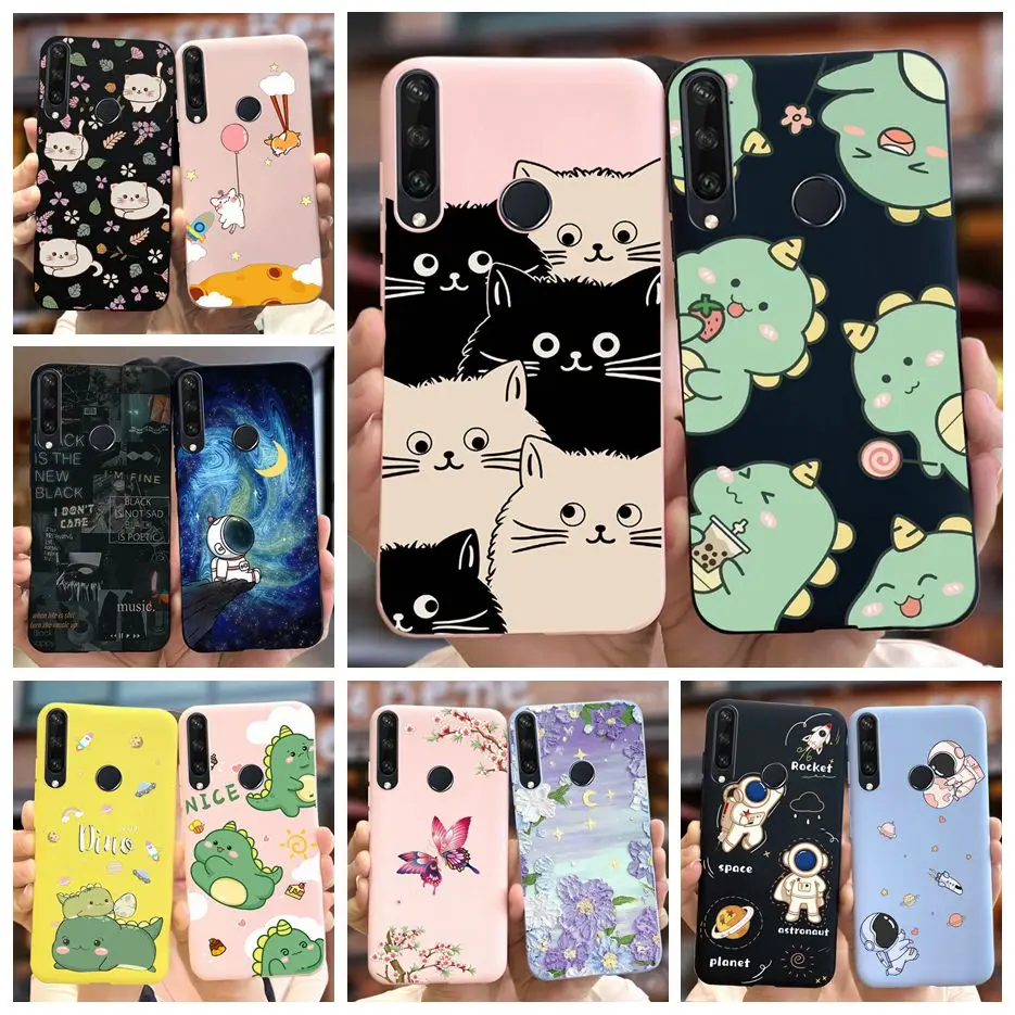 For-Huawei-Y6p-Y7p-2020-Case-Cute-Dinosaur-Cartoon-Cover-Soft-Silicone ...