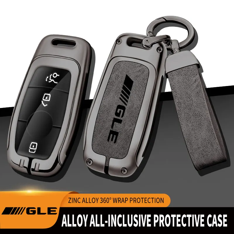 Zinc Alloy Car Logo Case Key, Protetor de controle remoto para Mercedes ...