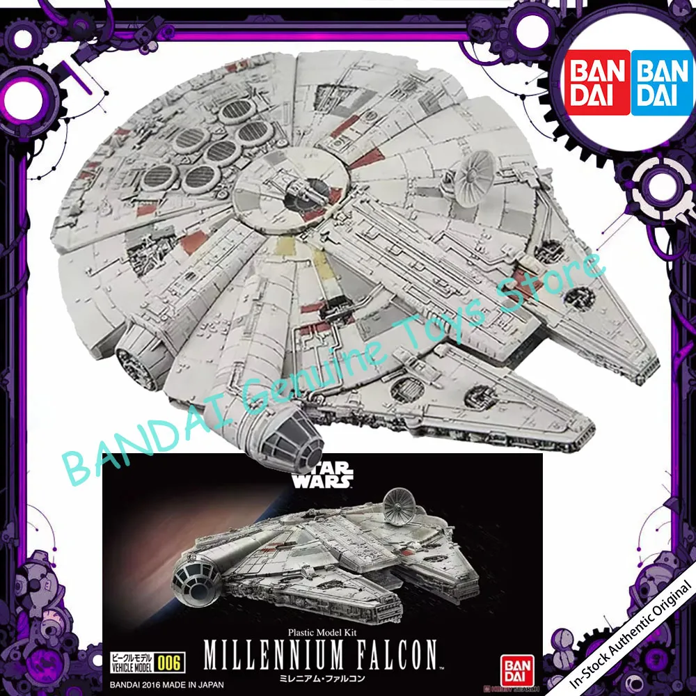 Bandai original star wars anime figura veículo modelo 006 millennium ...