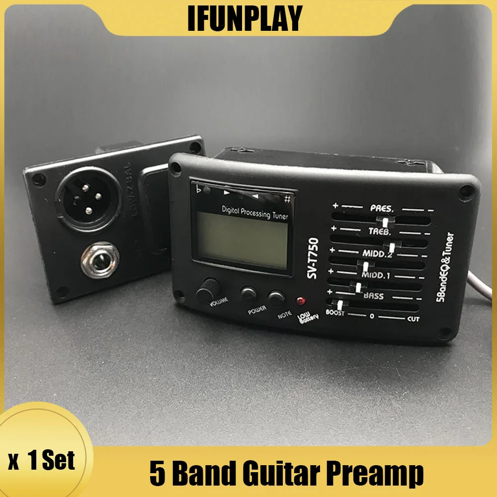 Pickup Eq Preamp Tuner Acoustic Guitar | 4 Band Eq Equalizer Acoustic ...