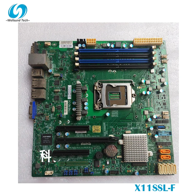 Supermicro X11SSL F 서버 Micro ATX 마더보드 LGA 1151 C232 칩셋 지원 E3 1200 v6/v5 7th/6th i3 시리즈 ...
