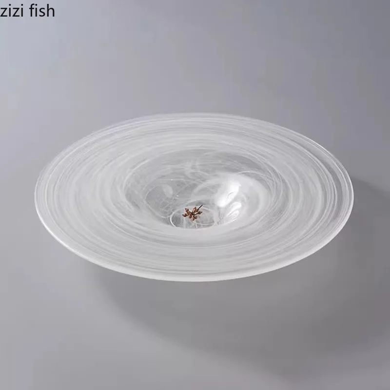 Simplicity-Glass-Dinner-Plate-Transparent-Dim-Sum-Plate-Pasta-Salad ...