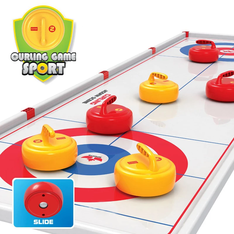 Tabletop Curling Game Portable Soccer Ice Hockey Toys Set Interactive ...