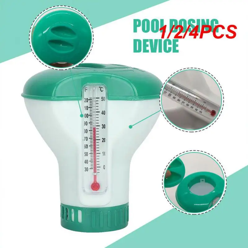 1-2-4PCS-Swimming-Pool-Floating-Chlorine-Dispenser-with-Thermometer ...