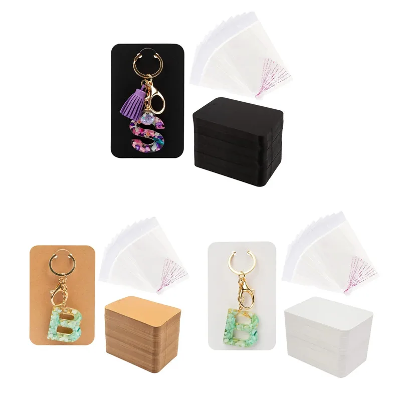 100pcs-Keychain-Display-Cards-with-Self-Sealing-Bags-Keychain-Card-Hold ...