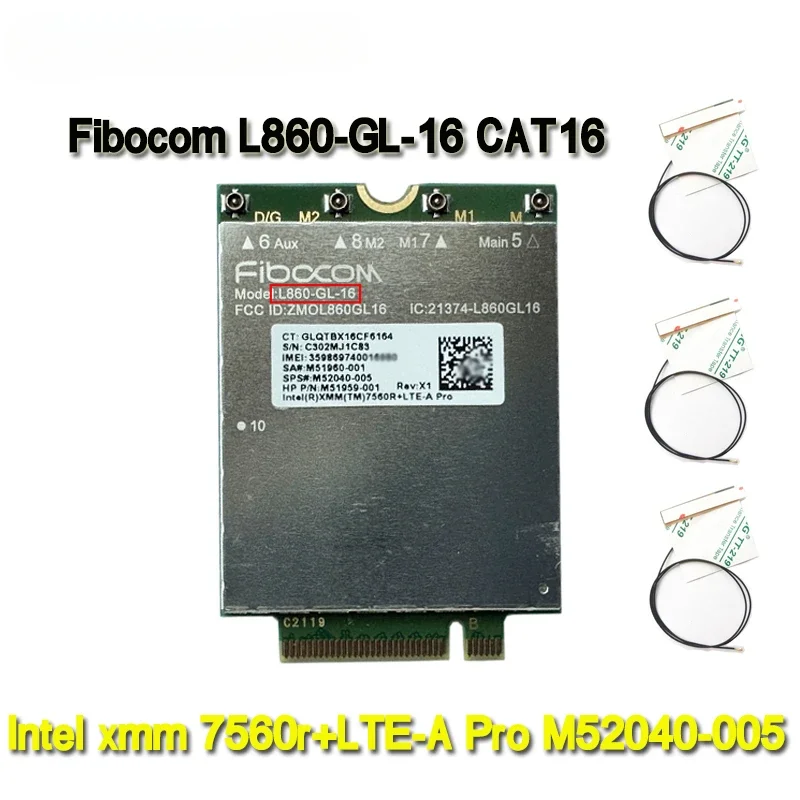 Fibocom-L860-GL-16-CAT16-4G-Moudle-Intel-XMM-7560R-LTE-A-Pro-For-HP ...