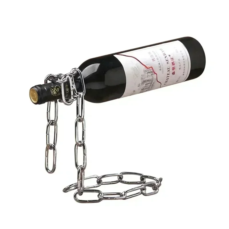 Magical-Suspension-iron-Chain-Wine-Racks-One-Bottle-Wine-Display-Racks ...