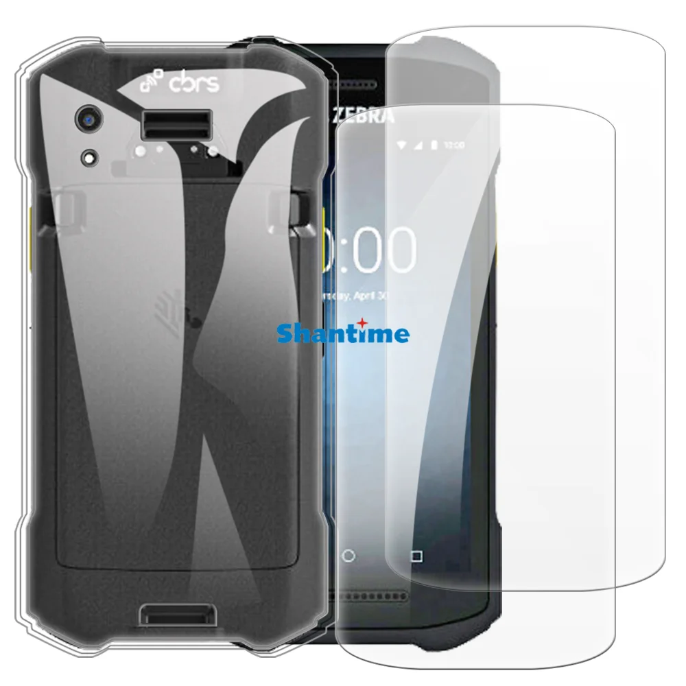 Soft Case + 2 Pack Tempered Glass Screen Protectors for Zebra TC21 ...