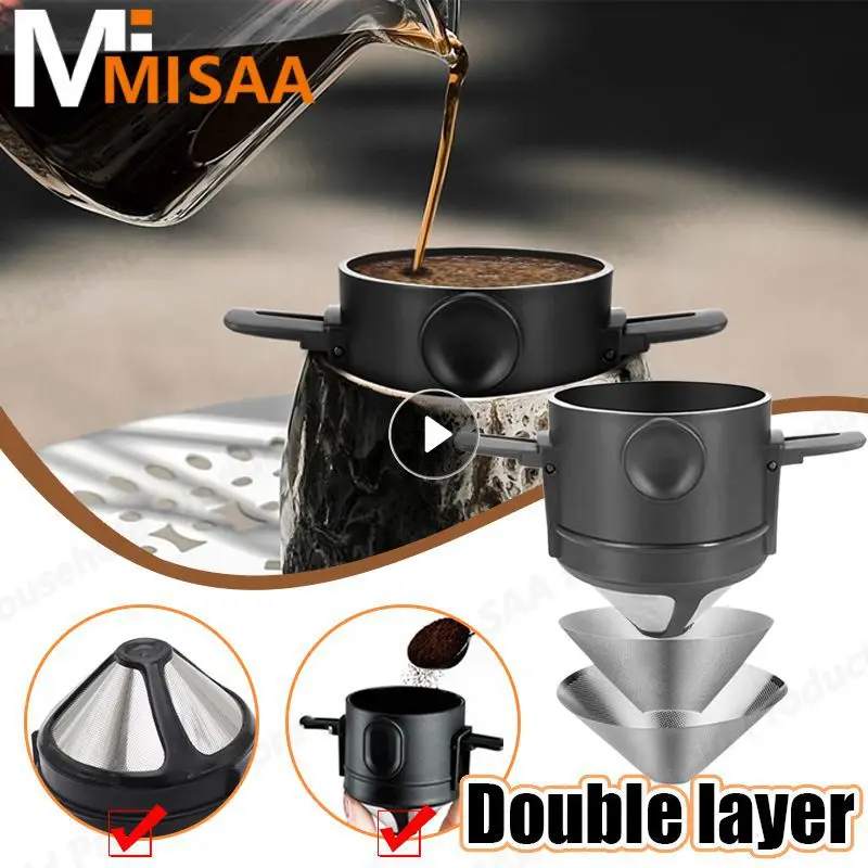 Coffee-Filter-Portable-Stainless-Steel-Drip-Coffee-Tea-Holder-Funnel ...