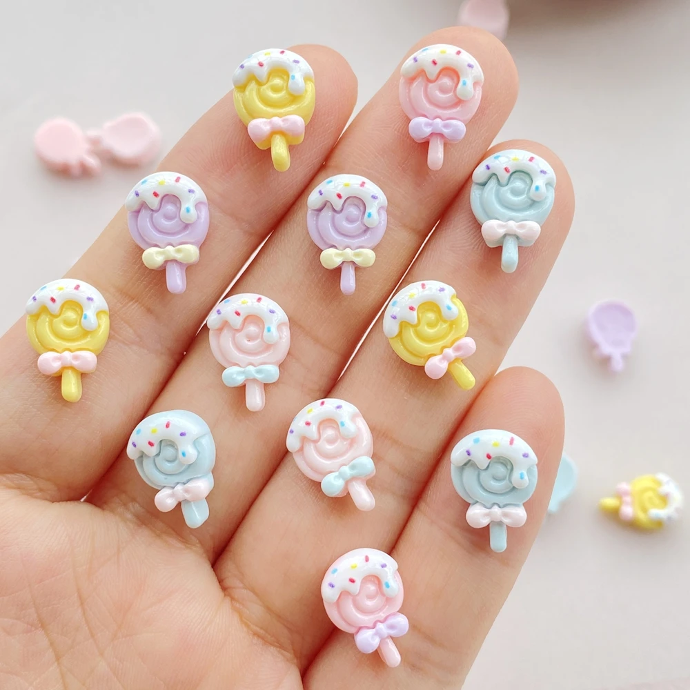 20Pcs-Cute-Mini-Cartoon-Colorful-Lollipops-Nail-Art-Resin-Designer ...