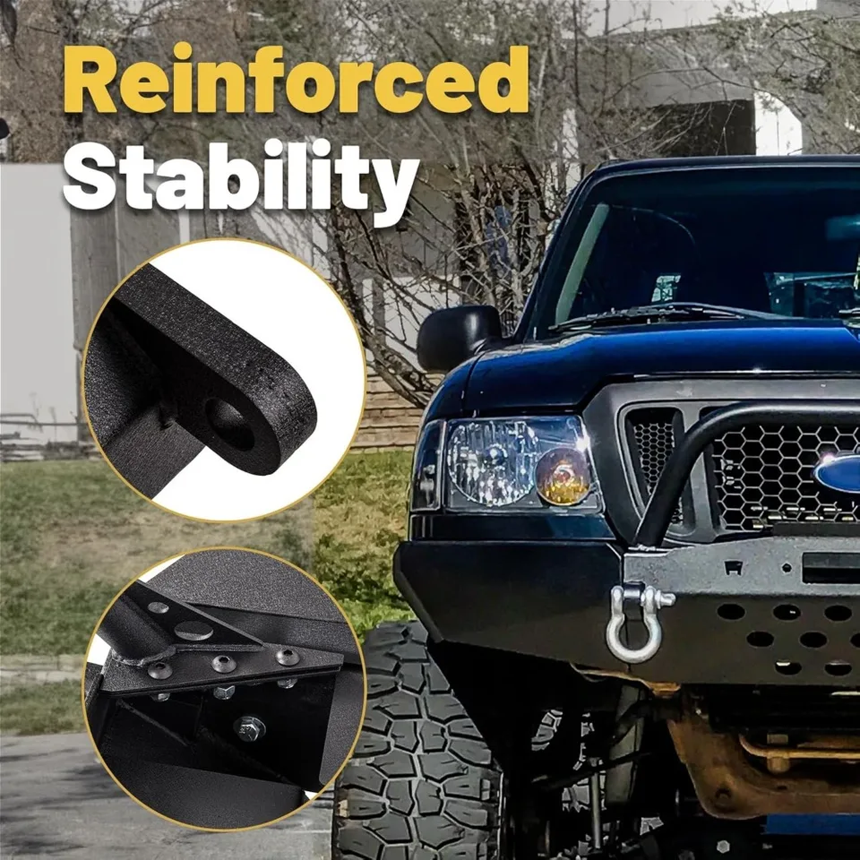 Heavy Duty Push Bar Baja Style Winch Front Bumper With Bullbar - Ford ...