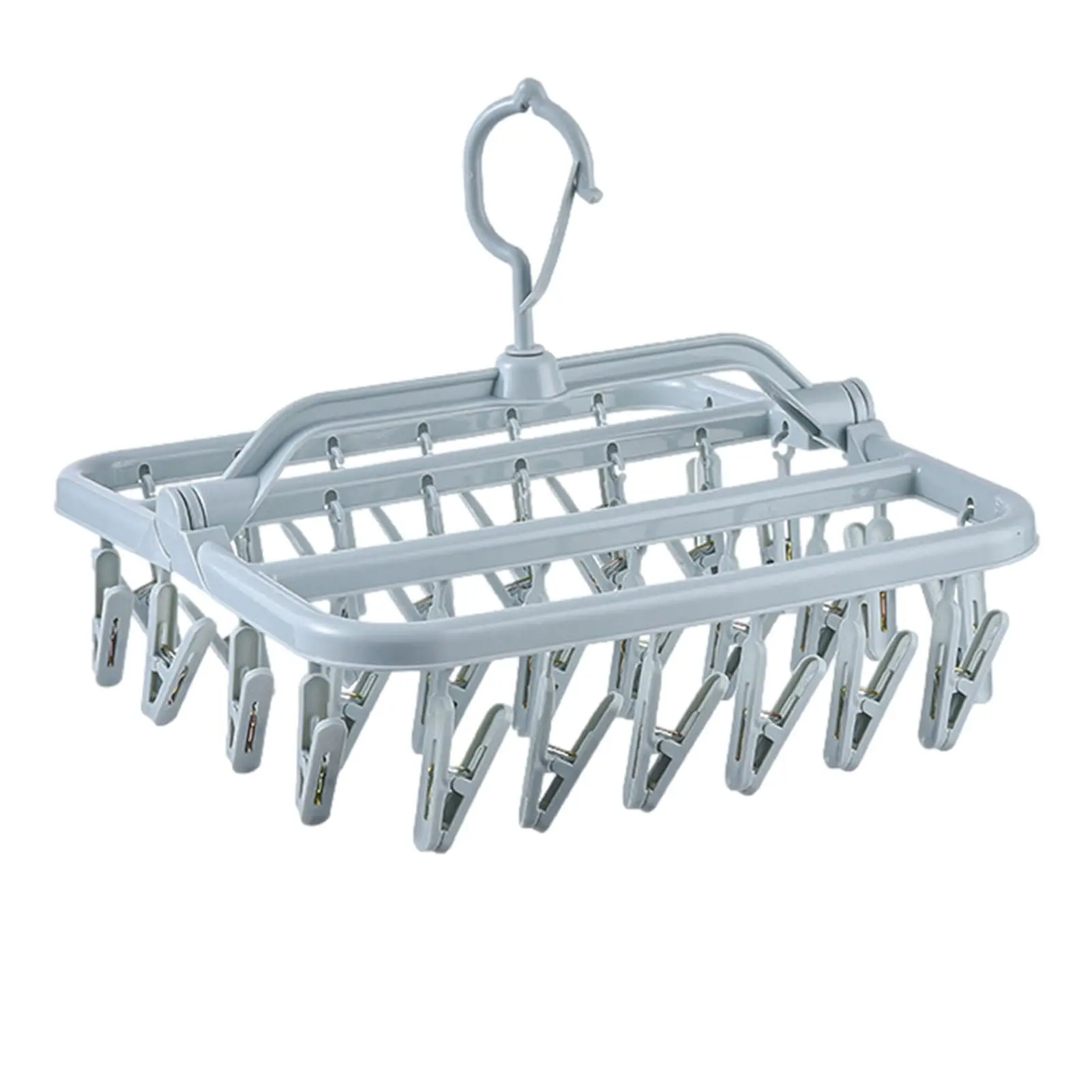 Foldable-Drip-Hanger-with-32-Clips-Plastic-Hanging-Drying-Rack-for ...