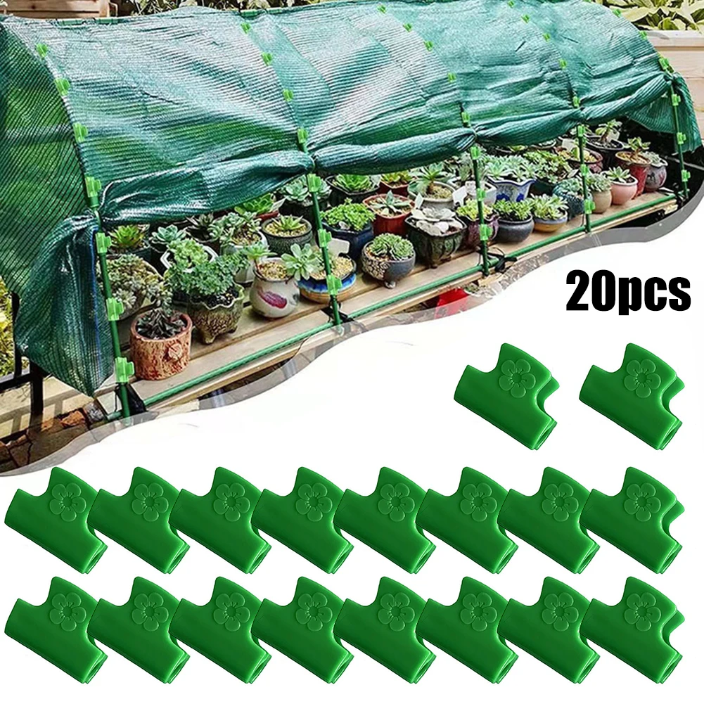 20pcs-Greenhouse-Film-Clamps-Garden-Shed-Row-Cover-Netting-Tunnel-Hoop ...